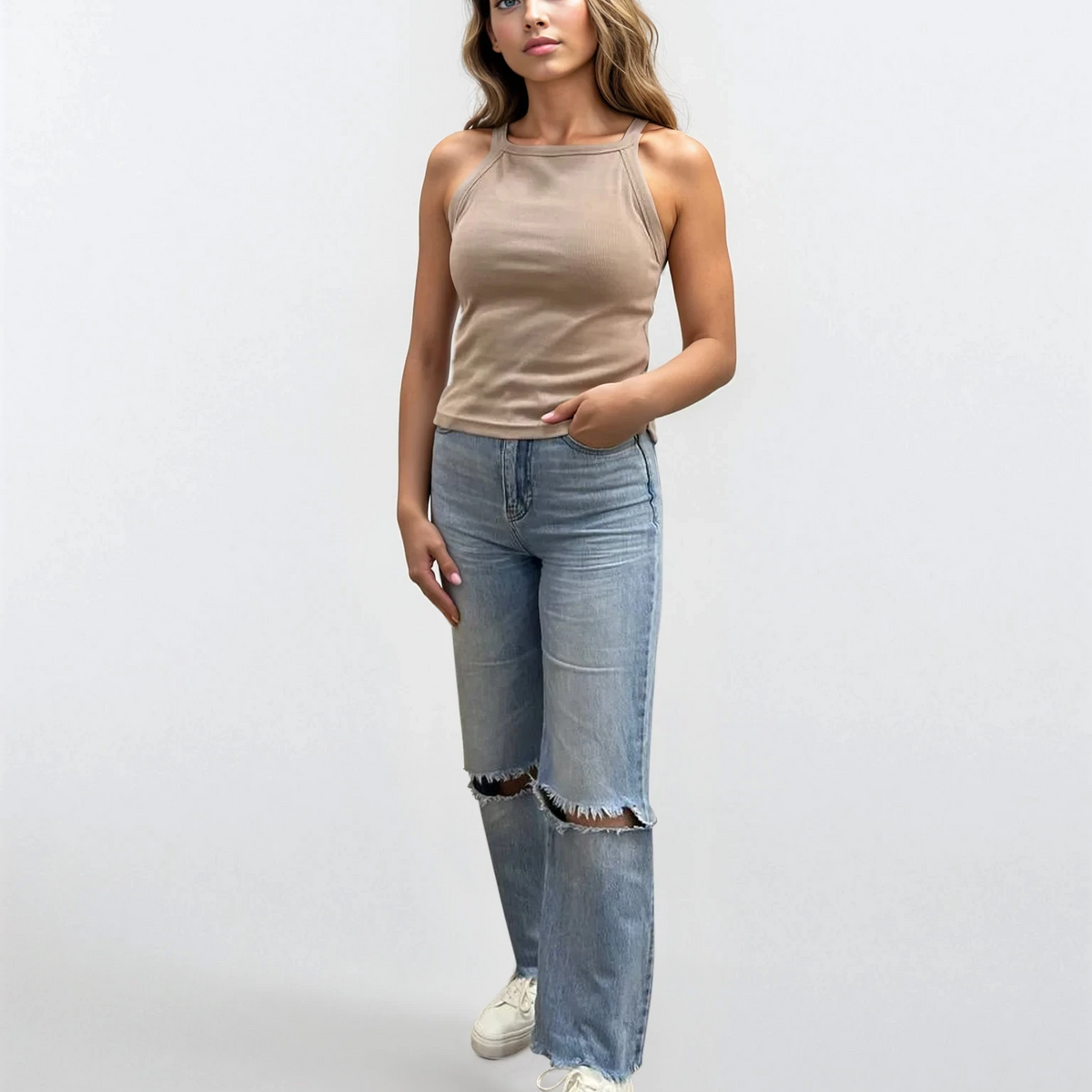 Базовий топ із вставними чашками | Wear Me